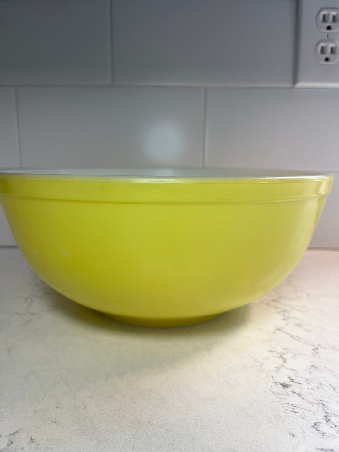 Early Vintage Pyrex Primary Bowl, NOT NUMBERED, US Patent Office Stamp ...