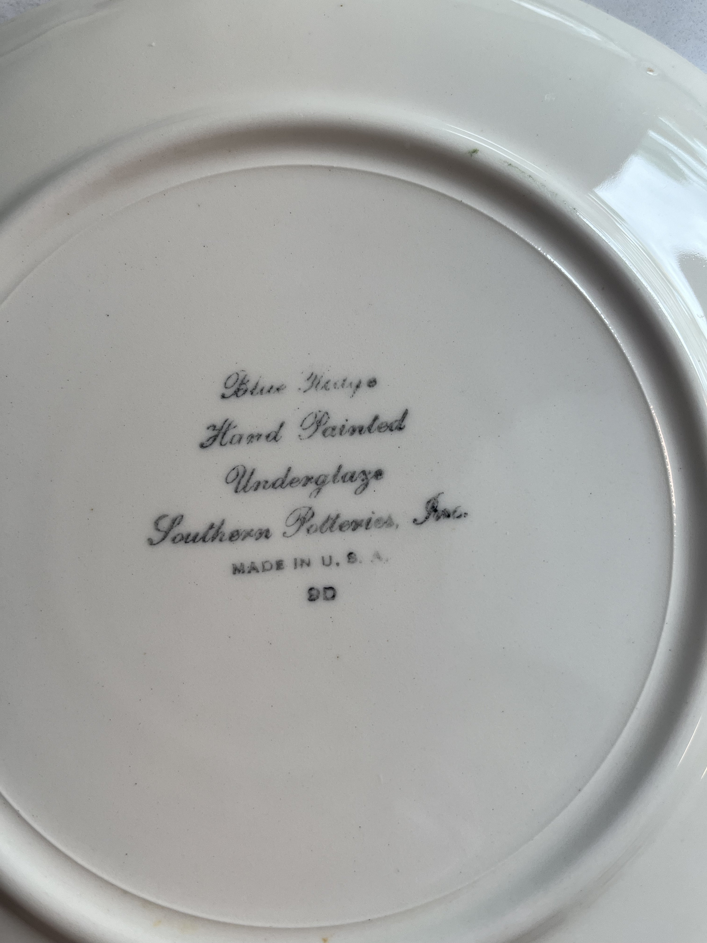 Vintage 1940s BLUE RIDGE Pottery Salad Plates. Set of 8. - Etsy