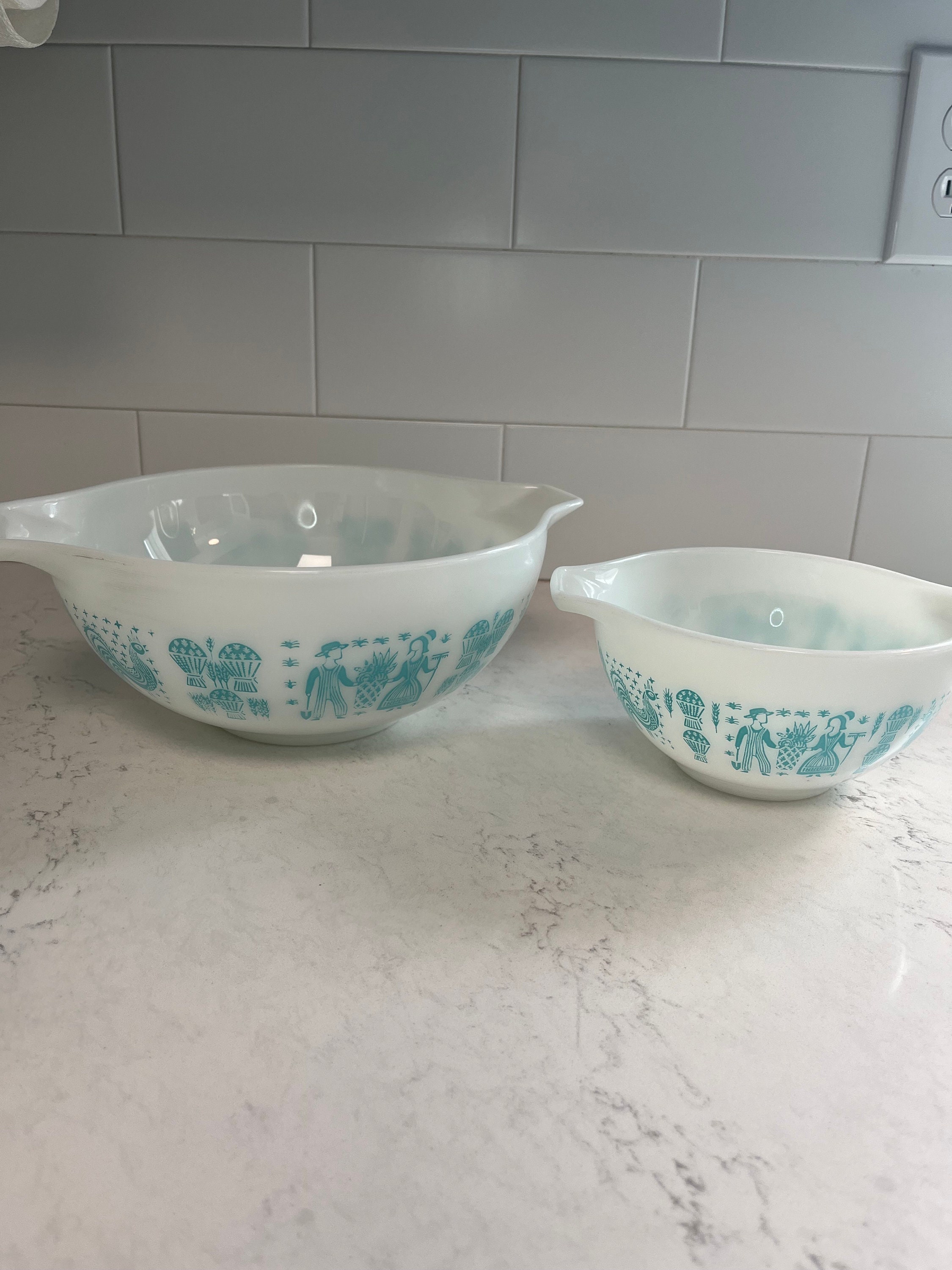 Vintage Pyrex Butterprint Cinderella Bowls - Etsy