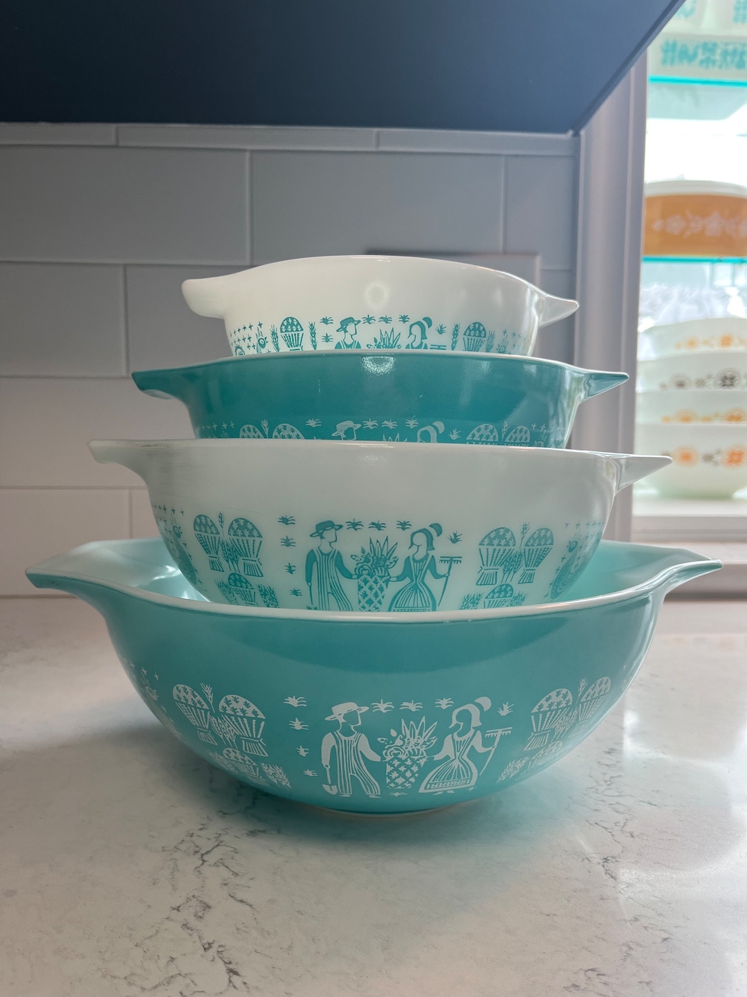 Vintage Pyrex Butterprint Cinderella Bowls - Etsy