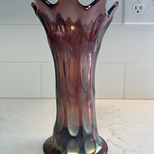 Fenton Glass Vase - Etsy