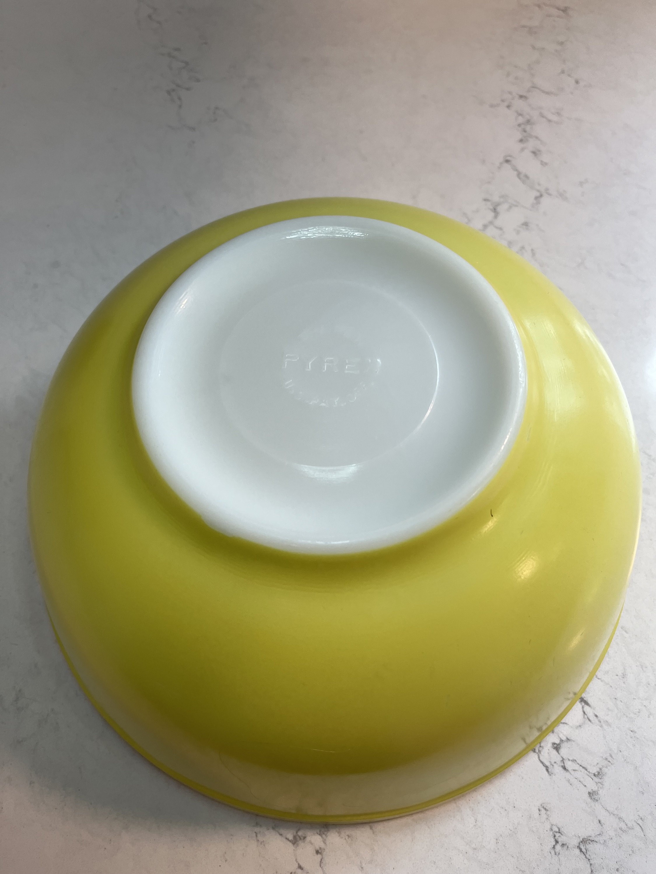 Early Vintage Pyrex Primary Bowl, NOT NUMBERED, US Patent Office Stamp ...