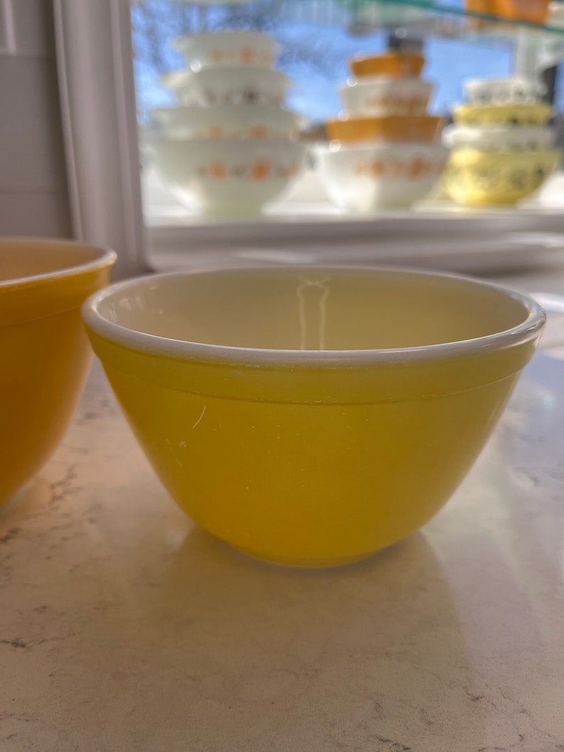 Vintage Pyrex Rare Citrus Nesting Bowls Set - Etsy