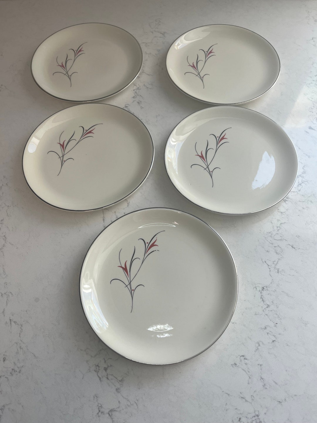 Vintage 1950’s Serenade Simplicity Pattern Dinnerware. Salad Plates ...