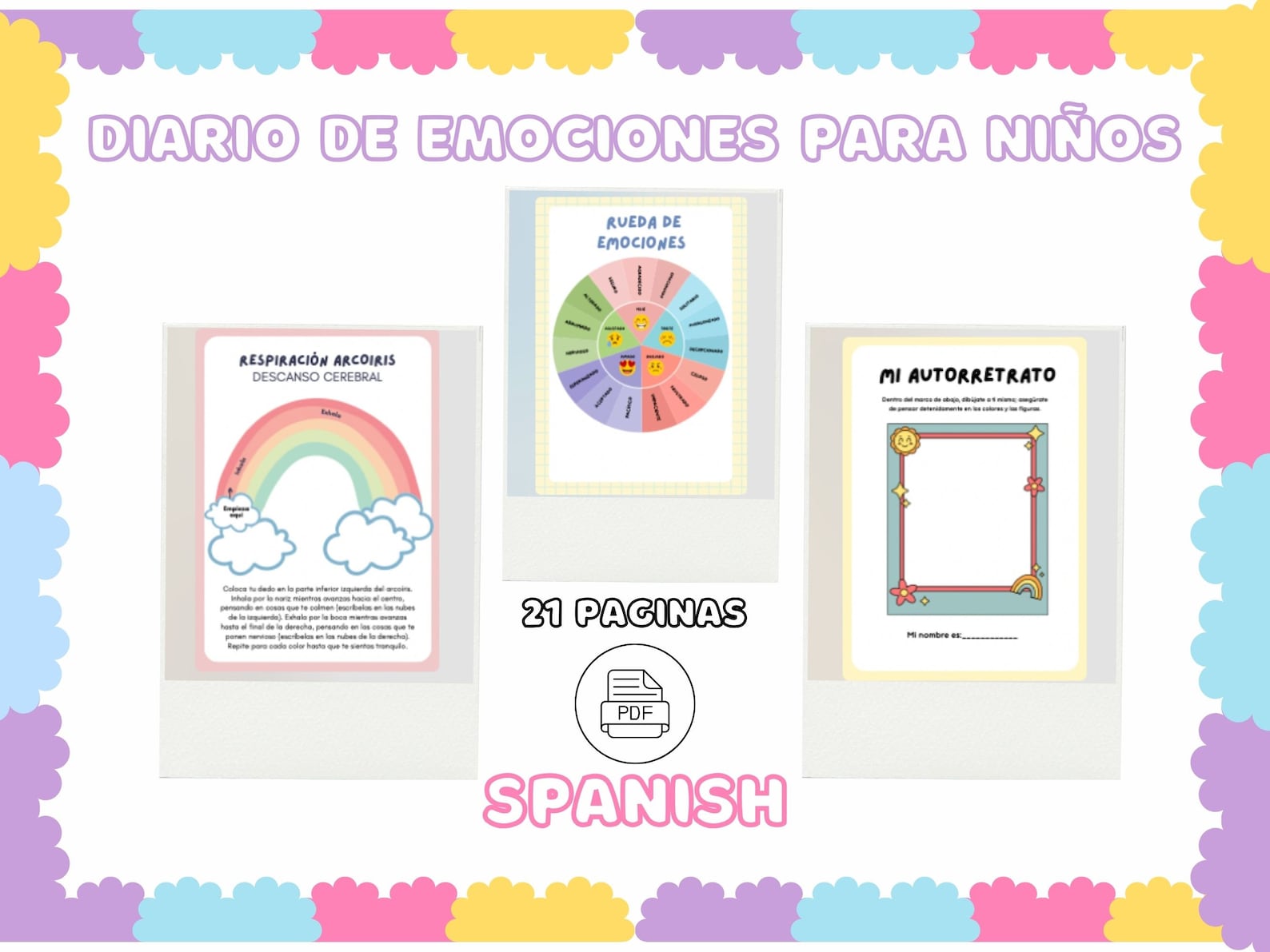 Cuaderno De Emociones Para Niños Y Niñas/diario De Actividades Para ...