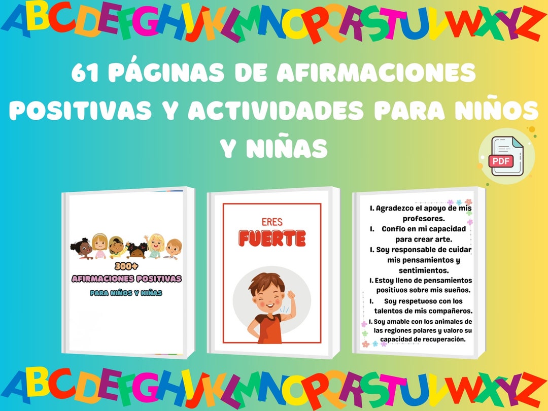 Afirmaciones Positivas Para Niños | Spanish | Palabras De Gratitud ...