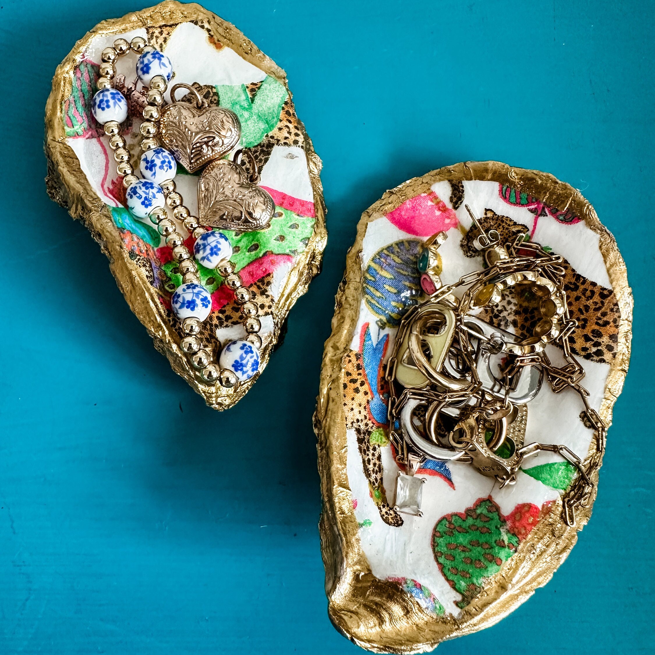 Queen of the Jungle Oyster Ring Dish, Boujee Ring Dish, Jewelry Holder ...