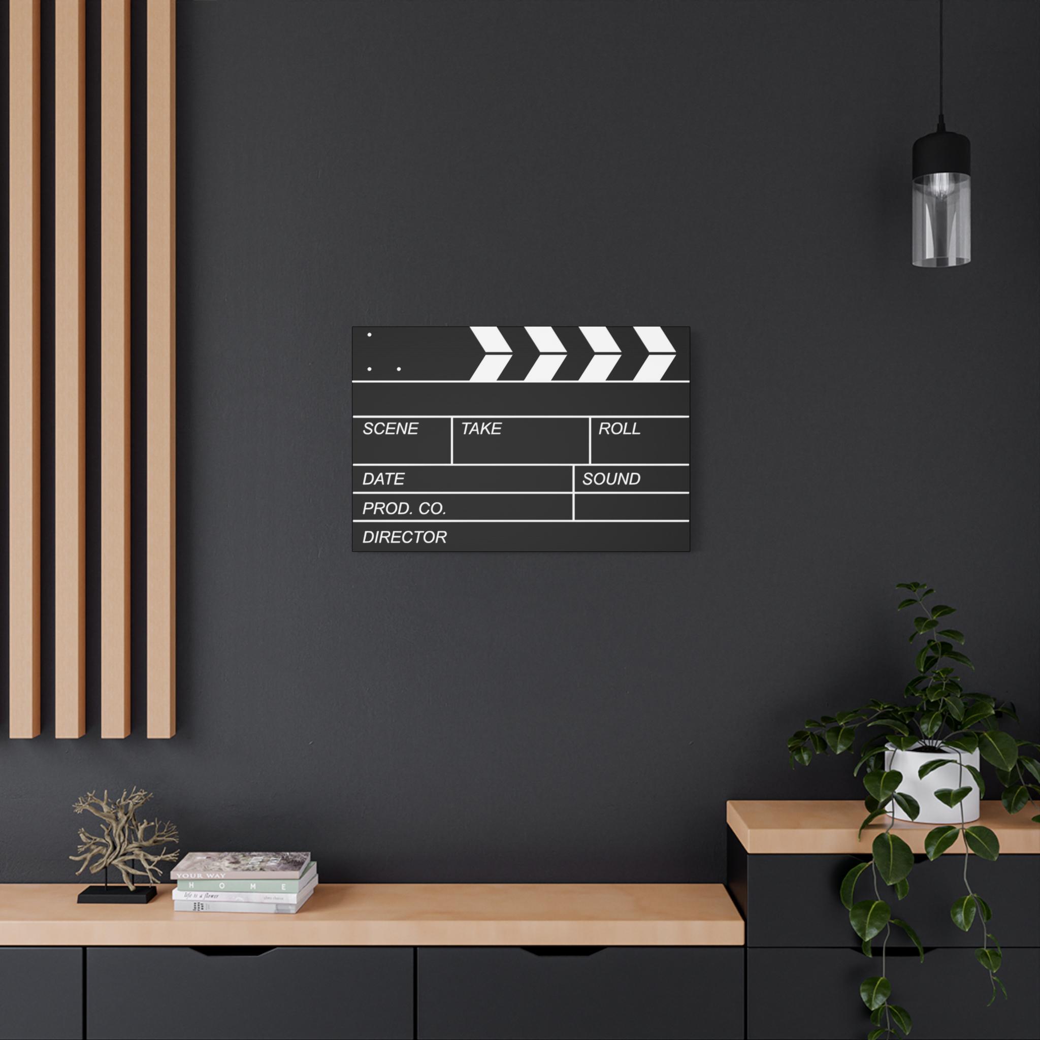 Personalized Director's Clapboard Canvas Hanging Custom Wall Art - Etsy