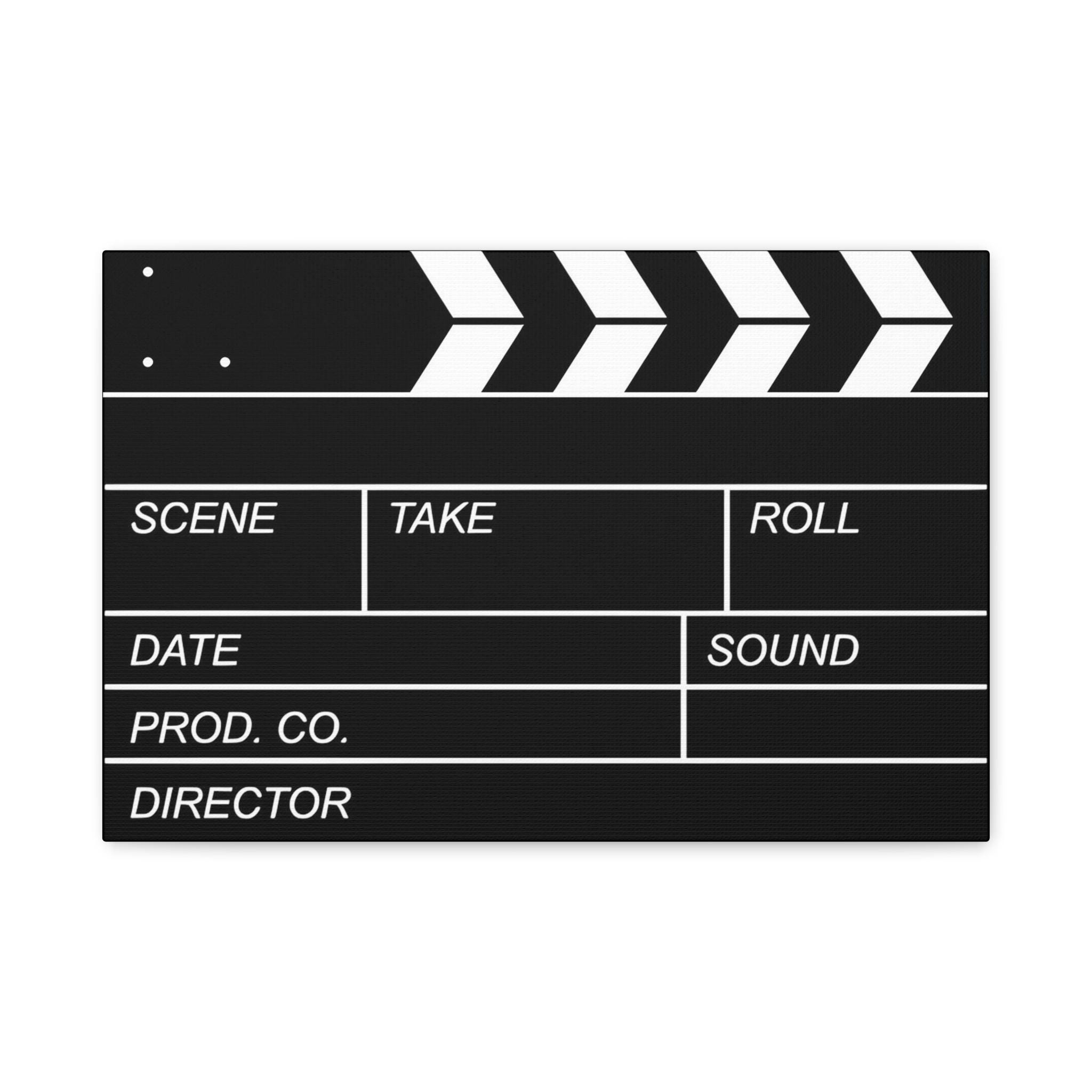 Personalized Director's Clapboard Canvas Hanging Custom Wall Art - Etsy