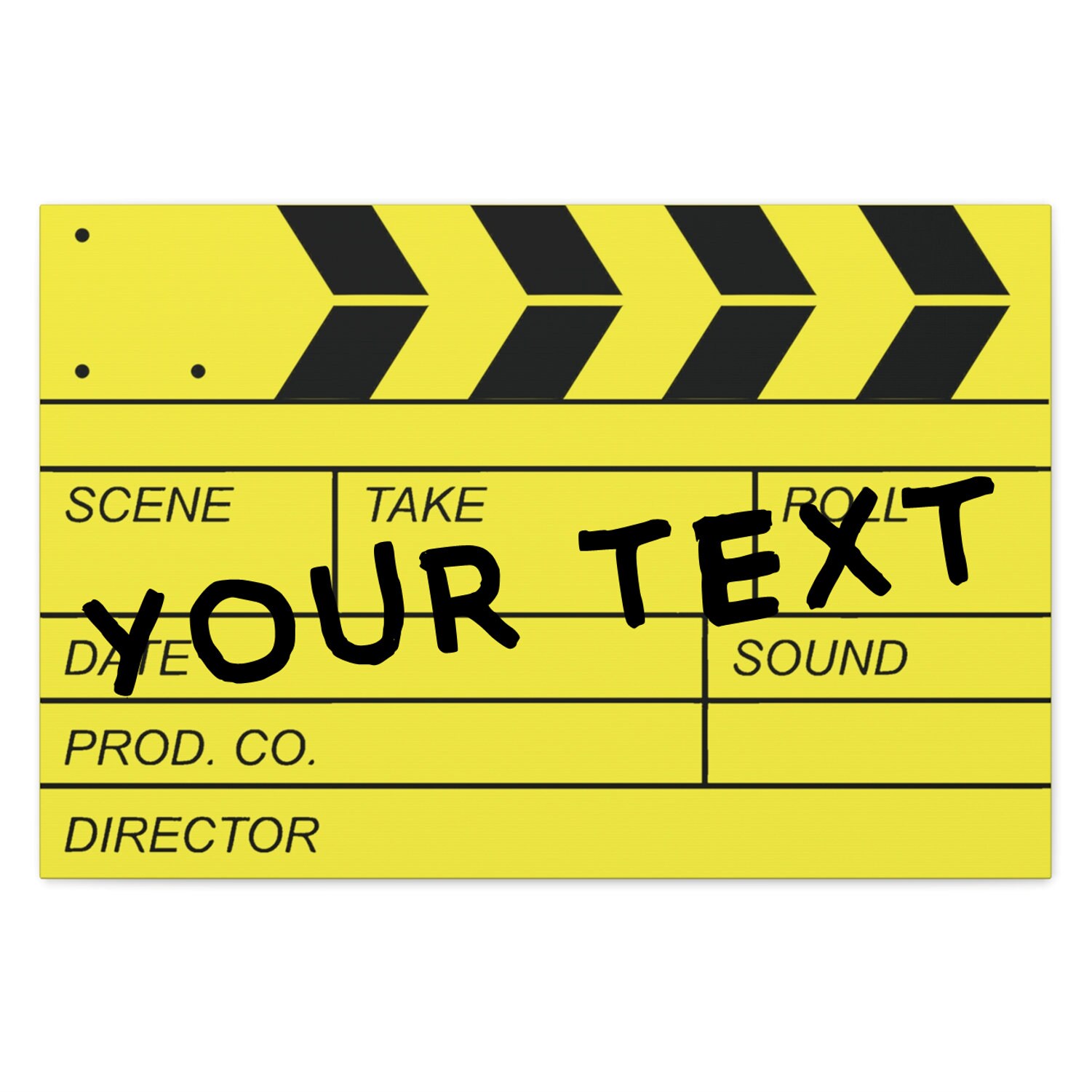 Personalized Director's Clapboard Canvas Hanging Custom Wall Art - Etsy
