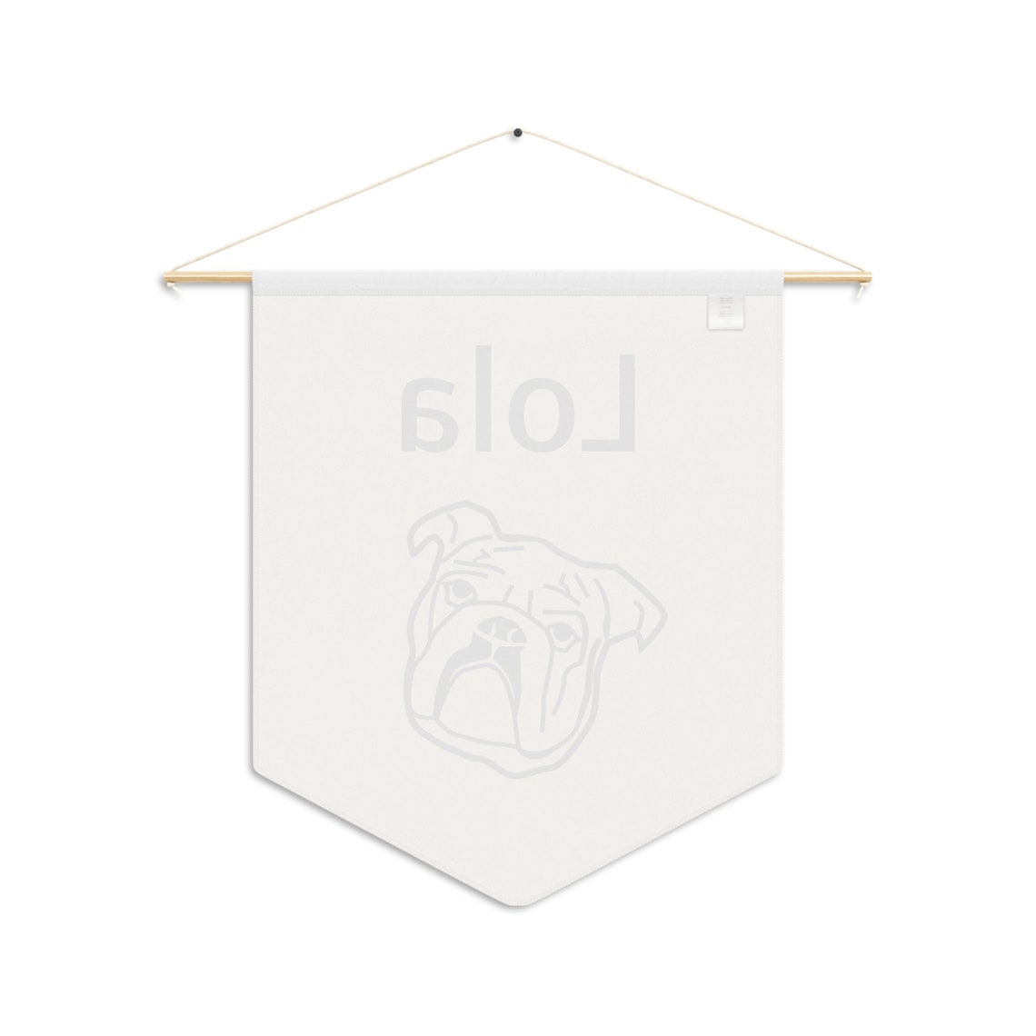 Personalized Bulldog Pennant Banner - Custom Wall Hanging Art - Etsy