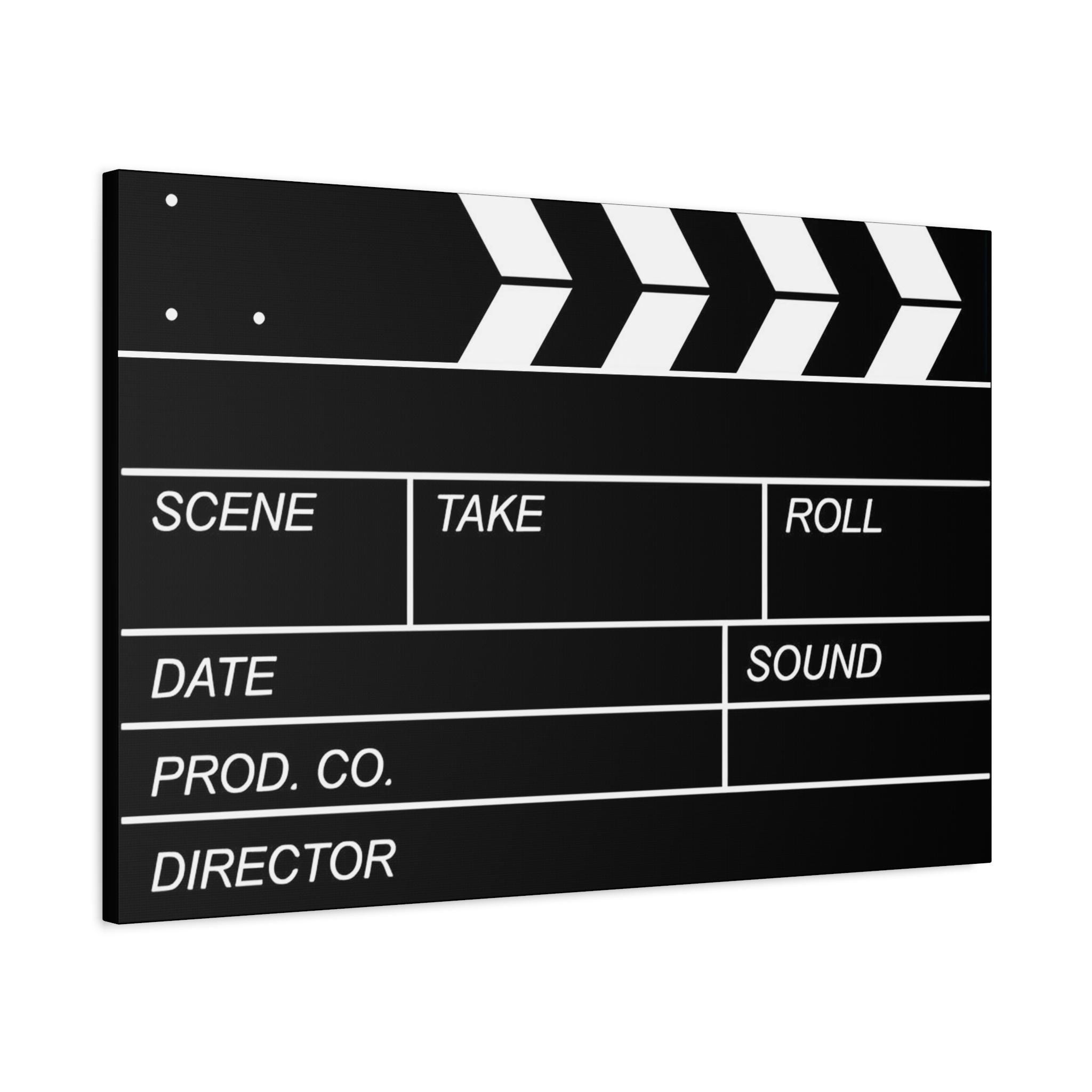 Personalized Director's Clapboard Canvas Hanging Custom Wall Art - Etsy