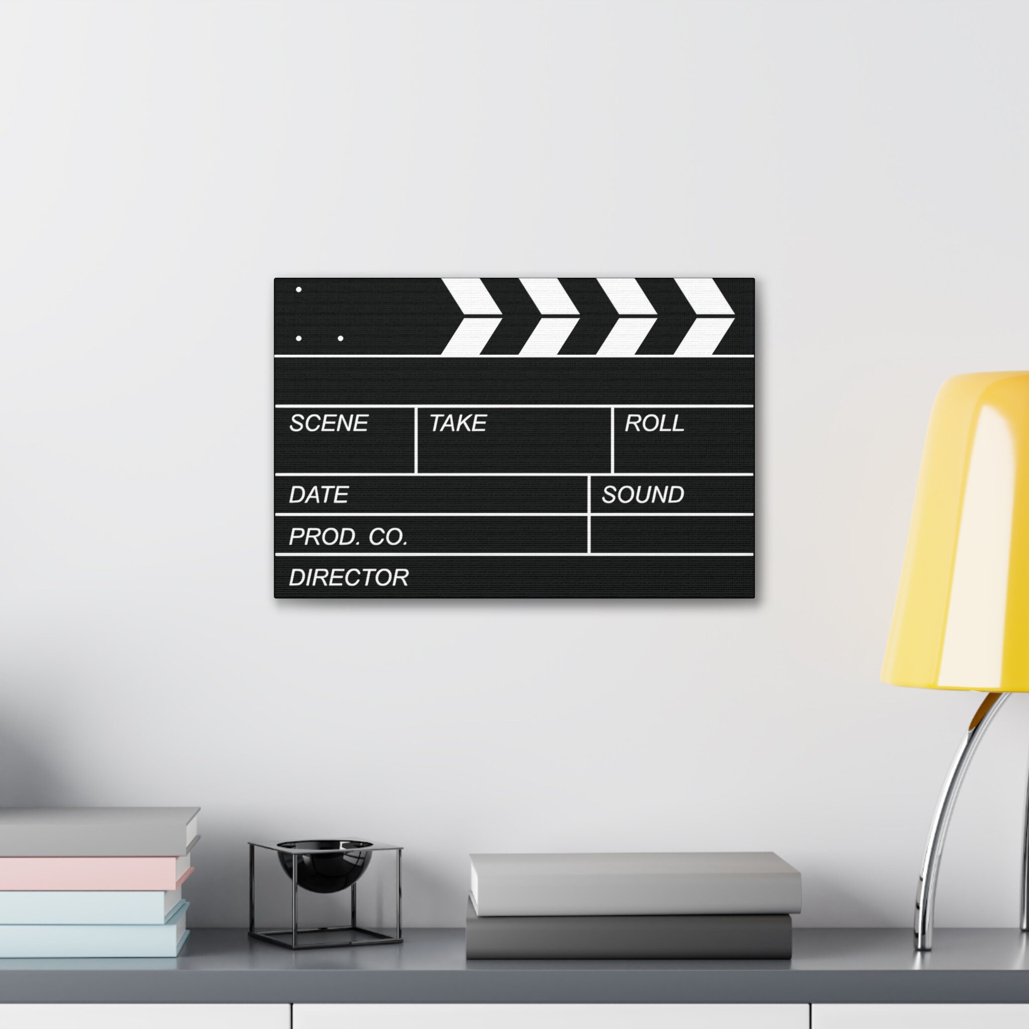 Personalized Director's Clapboard Canvas Hanging Custom Wall Art - Etsy