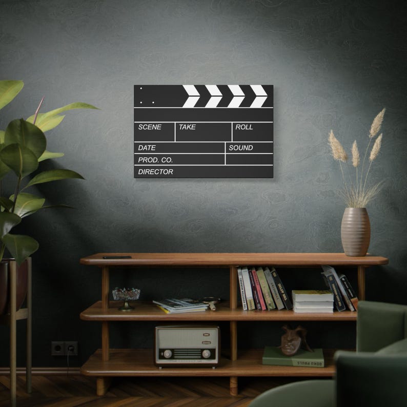 Personalized Director's Clapboard Canvas Hanging Custom Wall Art - Etsy