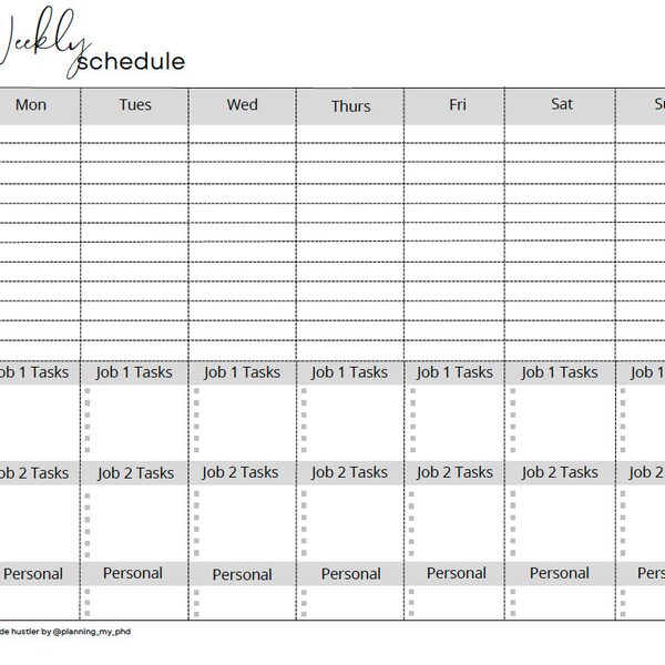 Hustler Calendar - Etsy