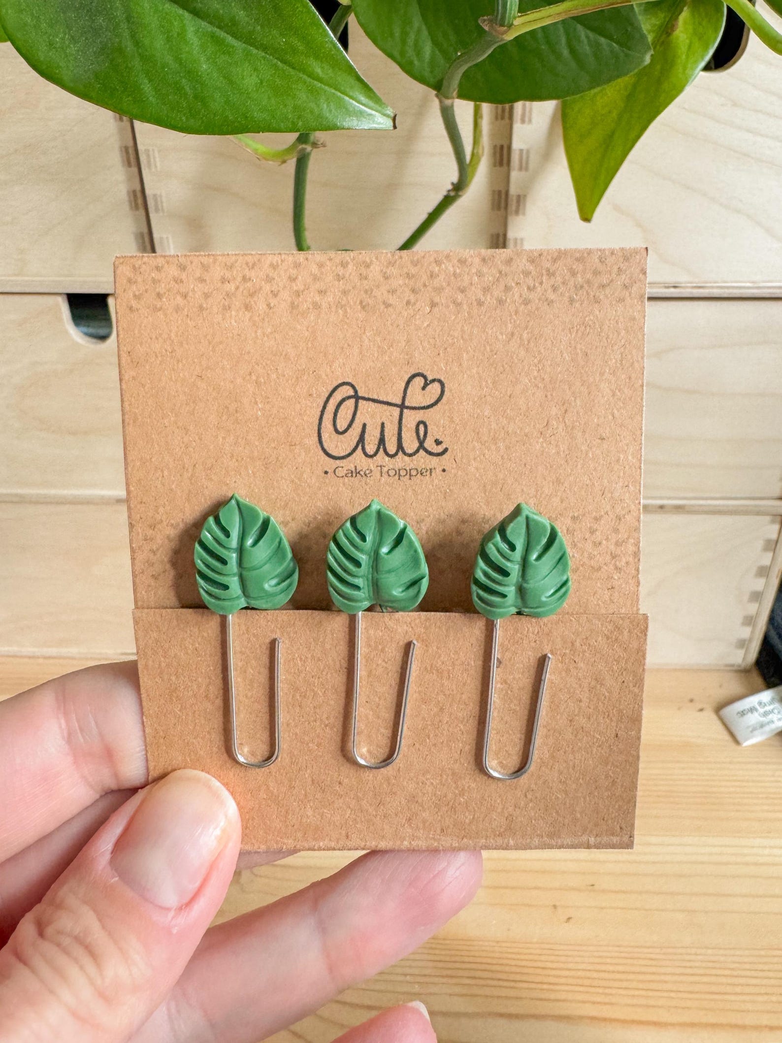 Personalized Paper Clip Trio Cold Porcelain Clay - Etsy