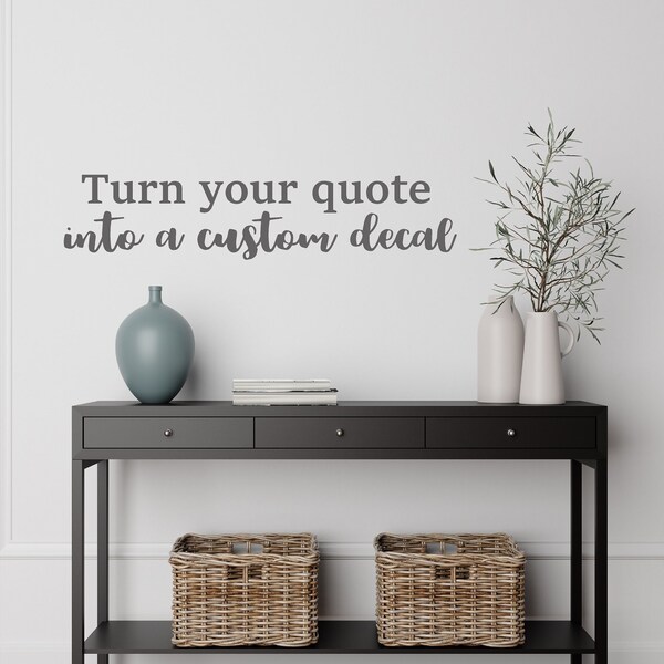 Quote Wall Decal - Etsy