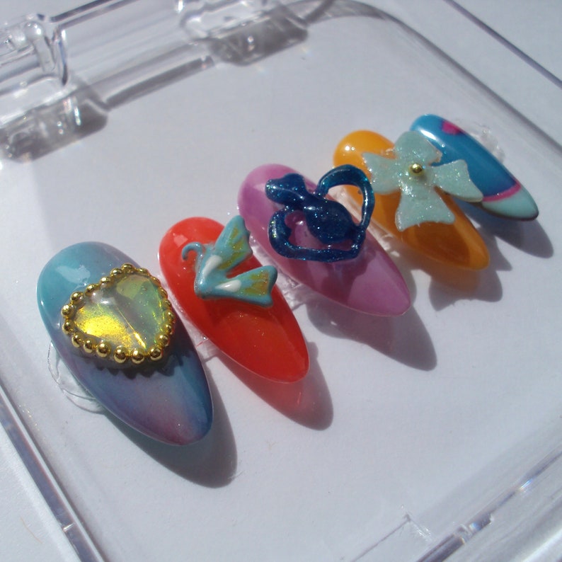 Bloom Winx Club Enchantix Press on Nails Handmade - Etsy