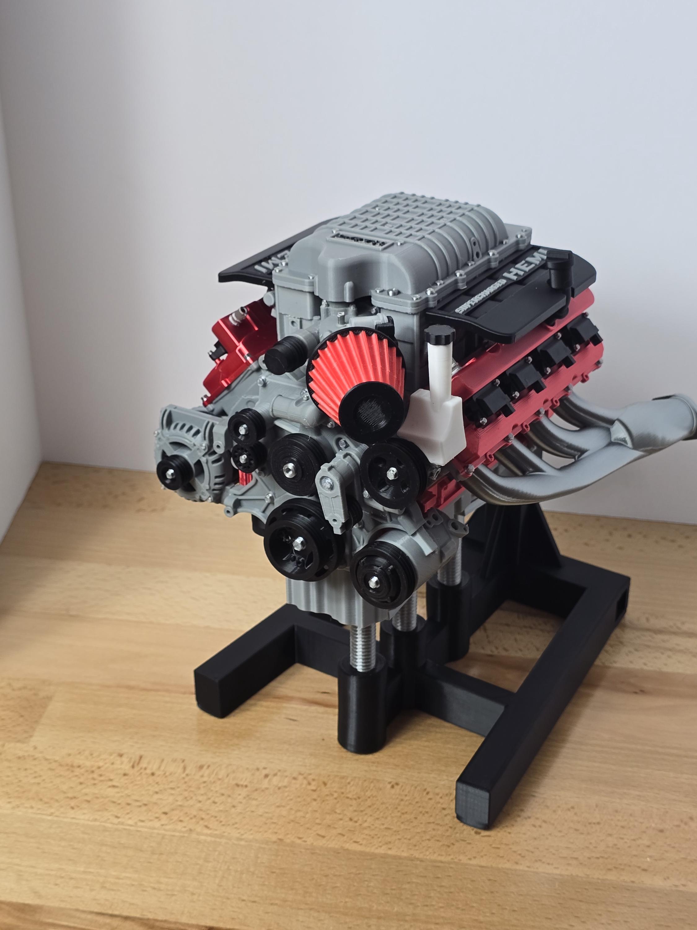 Hellcat Model Engine FDM 3D Printed Built and With Stand - Etsy