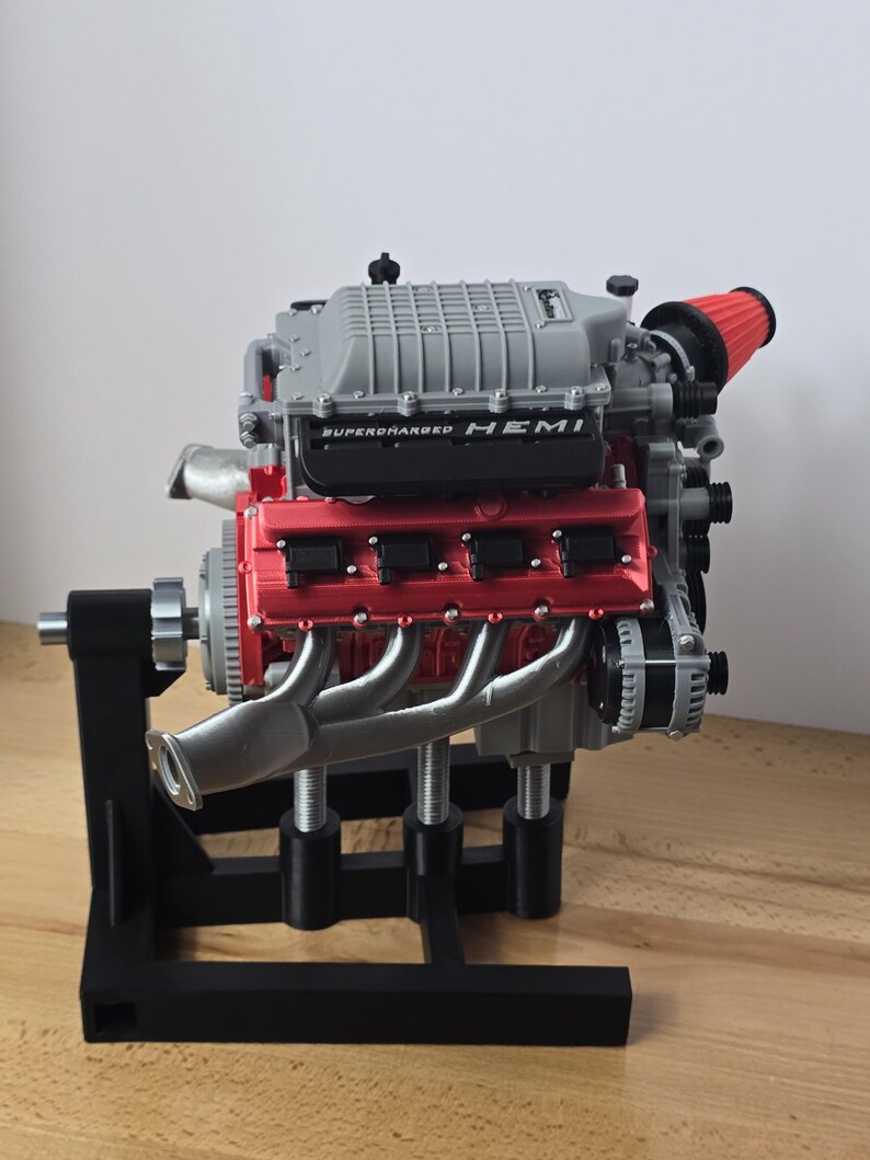 Hellcat Model Engine FDM 3D Printed Built and With Stand - Etsy