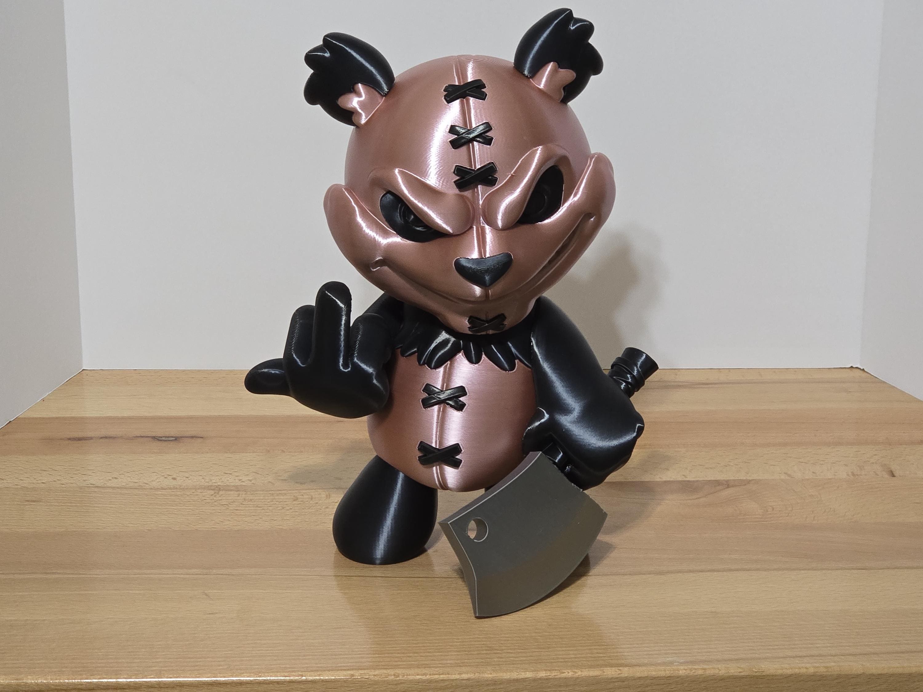 Bear Panda 3D Printed 2 Styles Many Colors - Etsy