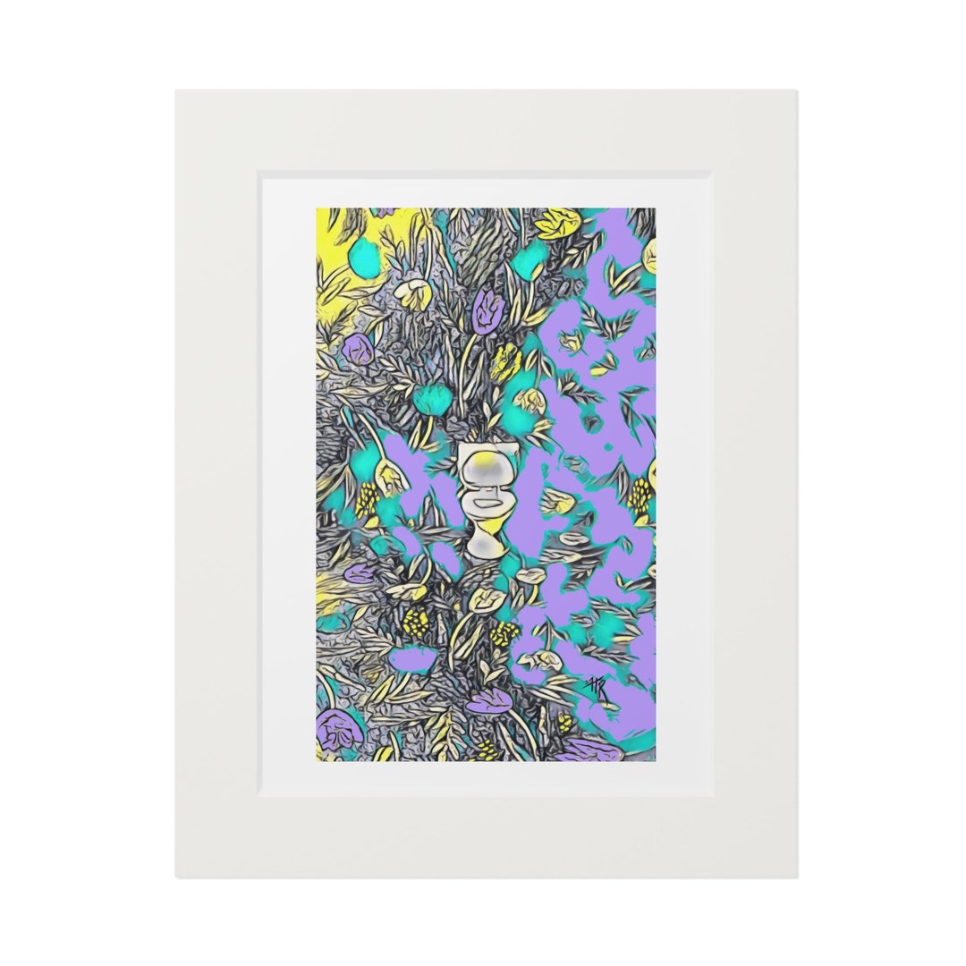 Magical Toilet Disco Dreams. Fine Art Prints passepartout Paper Frame ...