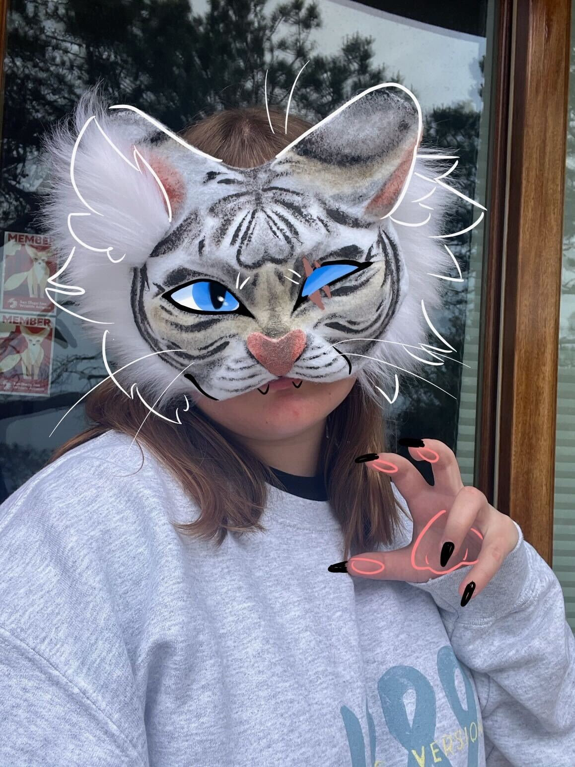 White Tiger Mask - Etsy