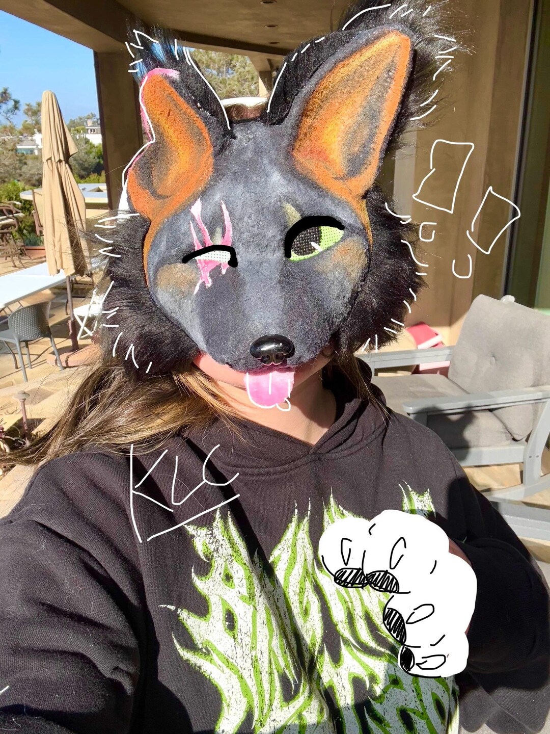 Cross Fox Therian Mask ! - Etsy