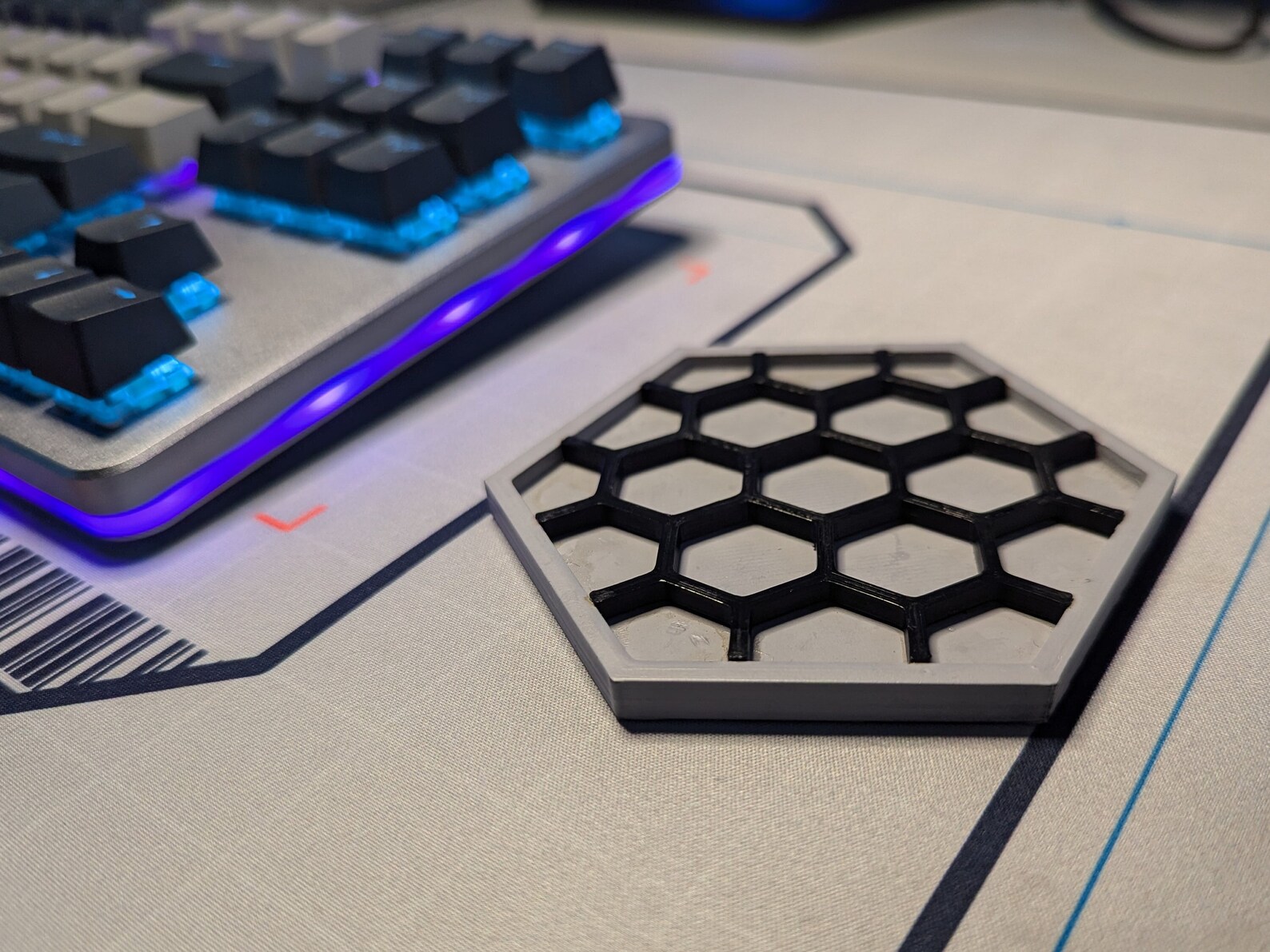 Futuristic Honeycomb / Hex Grid Coaster - Etsy
