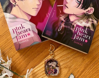 Pink Heart Jam BL Ryou Kanae & Yuki Haiga Starry Holographic Acrylic ...