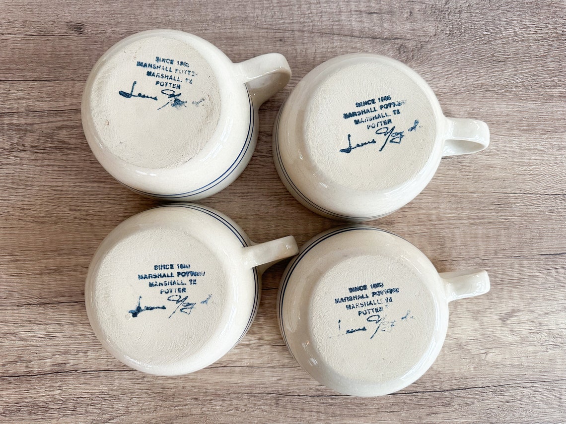 Set of Four Vintage Marshall Pottery Soup Bowls - Etsy