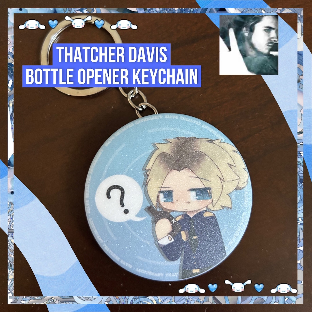 Mandela Catalogue - Thatcher Davis Bottle Opener Keychain - Etsy