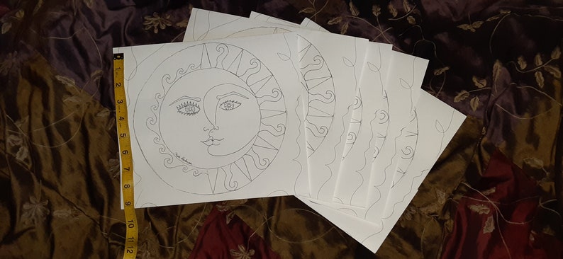 Total Solar Eclipse Hand-painted Party Mask, Wall Art and DIY Coloring ...
