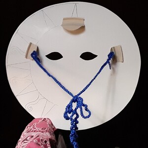 Total Solar Eclipse Hand-painted Party Mask, Wall Art and DIY Coloring ...