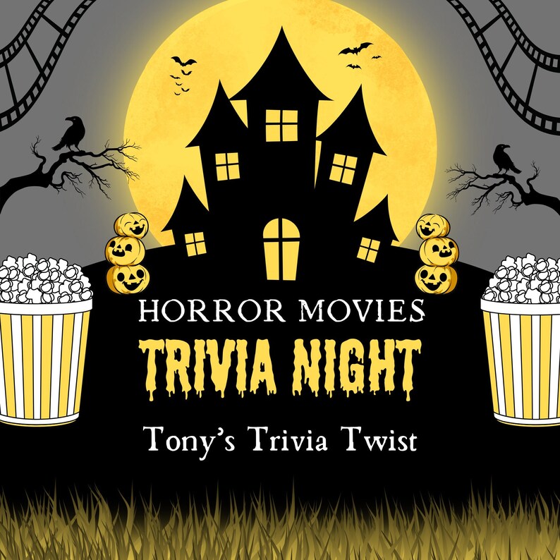 Horror Movies Trivia Night Digital Download - Movie Night Trivia Game ...