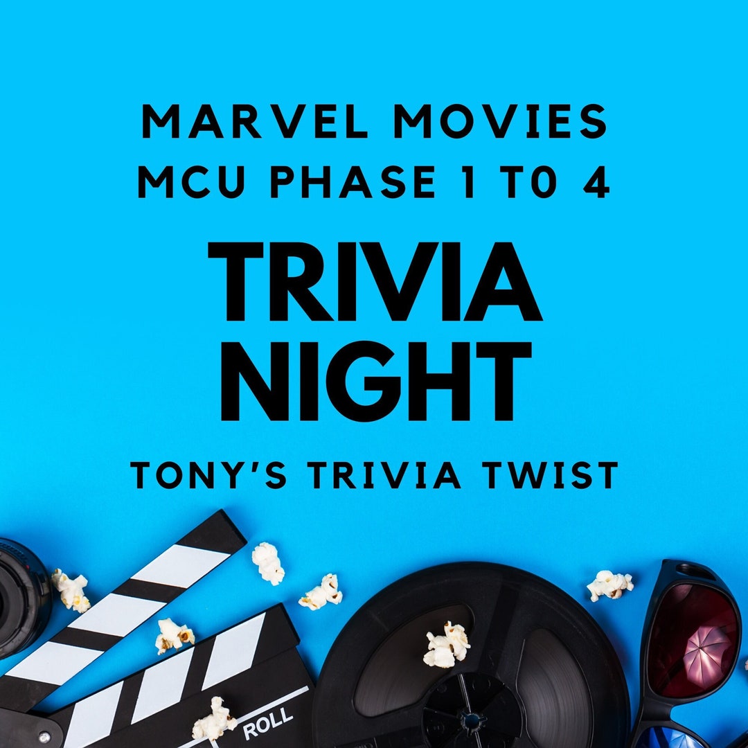 Marvel Movie Trivia Night Instant Download - MCU Phase 1 to 4 Three ...