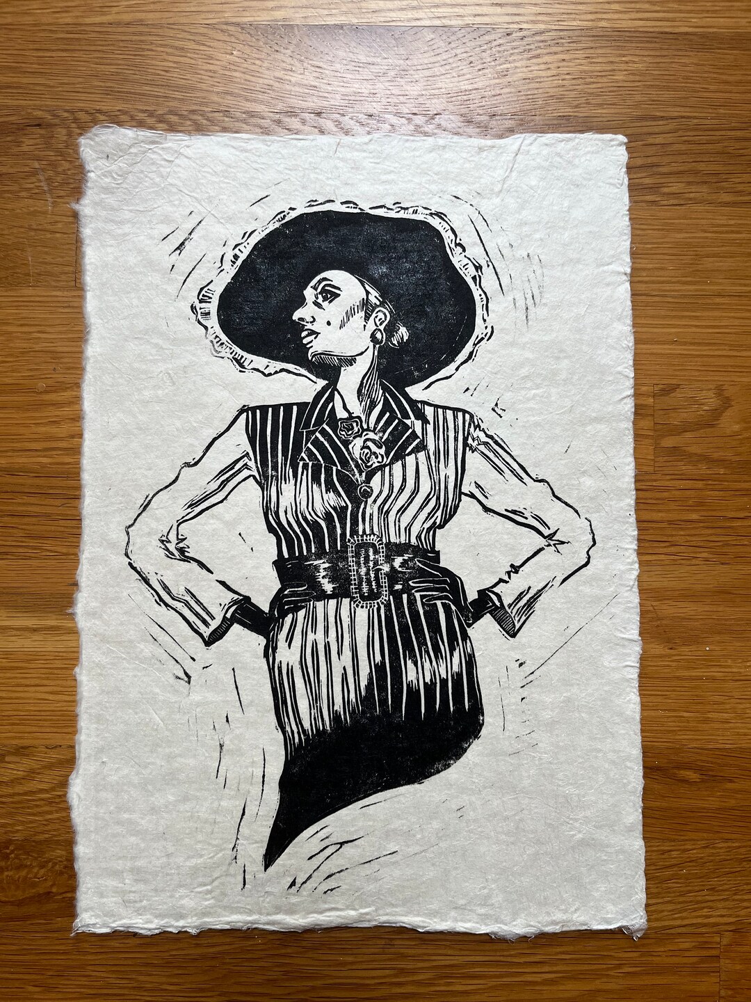Tuesday Brunch. Original Fashion Illustration Print in Black. Hand ...