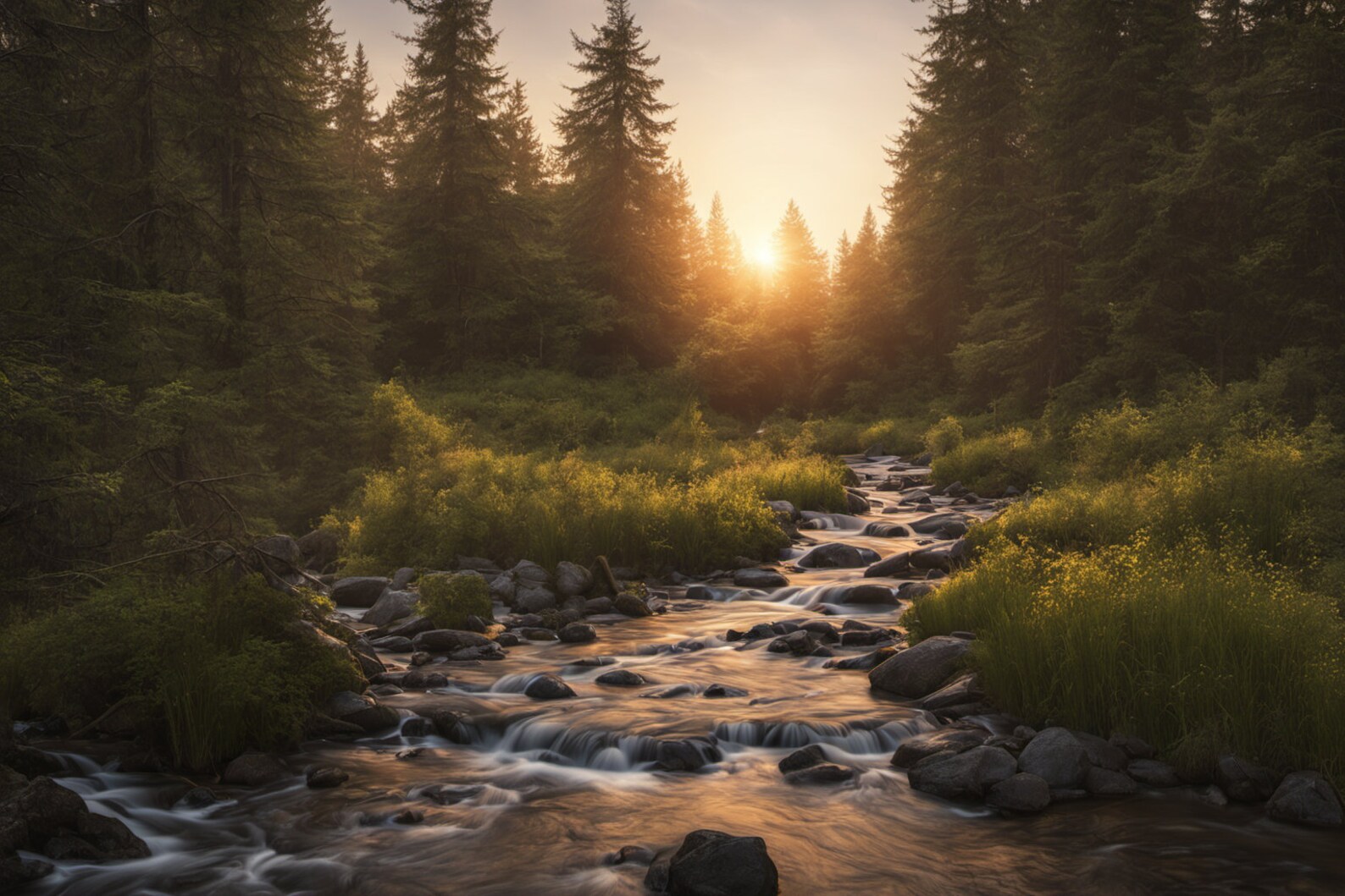 Visions of Sunset: Eastern Forest Stream - Etsy