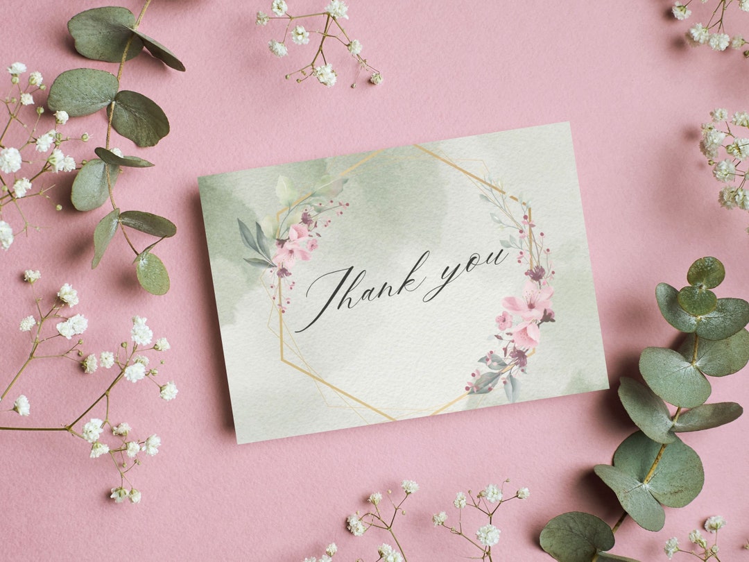 Customize Thank You Card Template for Friends or Family. Gift Box Card ...
