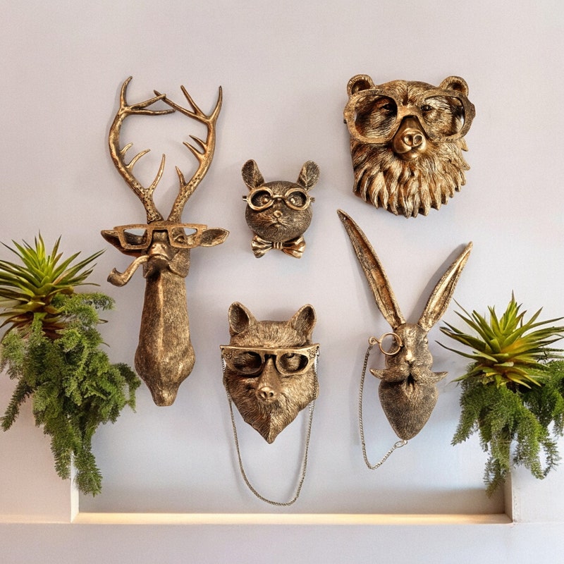 Deer Head Wall Decor - Etsy