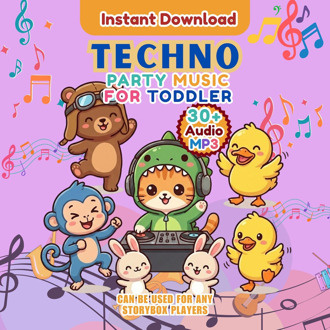 MP3 Audio Kids | Techno Kids Party Music | Mp3s for Yoto & Toniebox ...