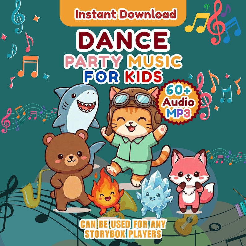 MP3 Audio Kids | Kids Dance Party Music | Mp3s for Yoto & Toniebox ...