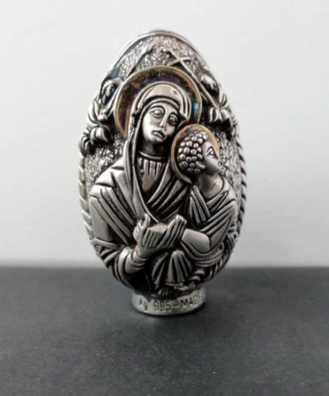 Vintage 1960s Sterling Silver Greek 3 Easter Icon Egg - Etsy
