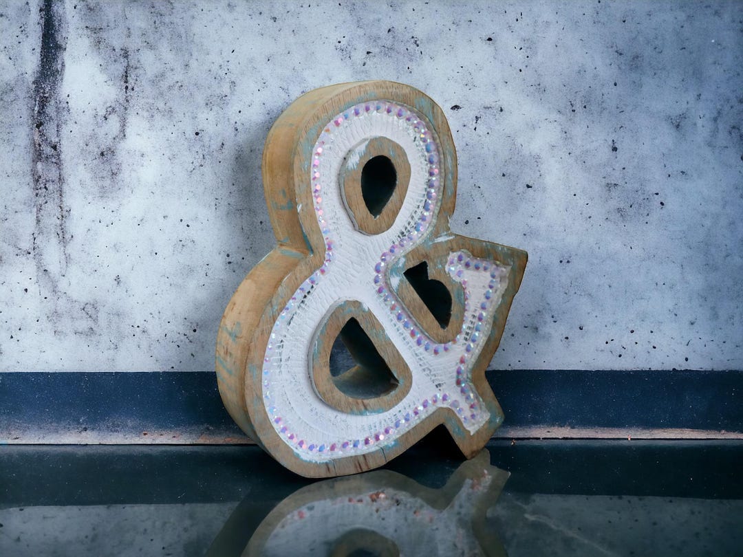 Rhinestone Bedazzled Wooden Sign Glam Bling Decor - Etsy