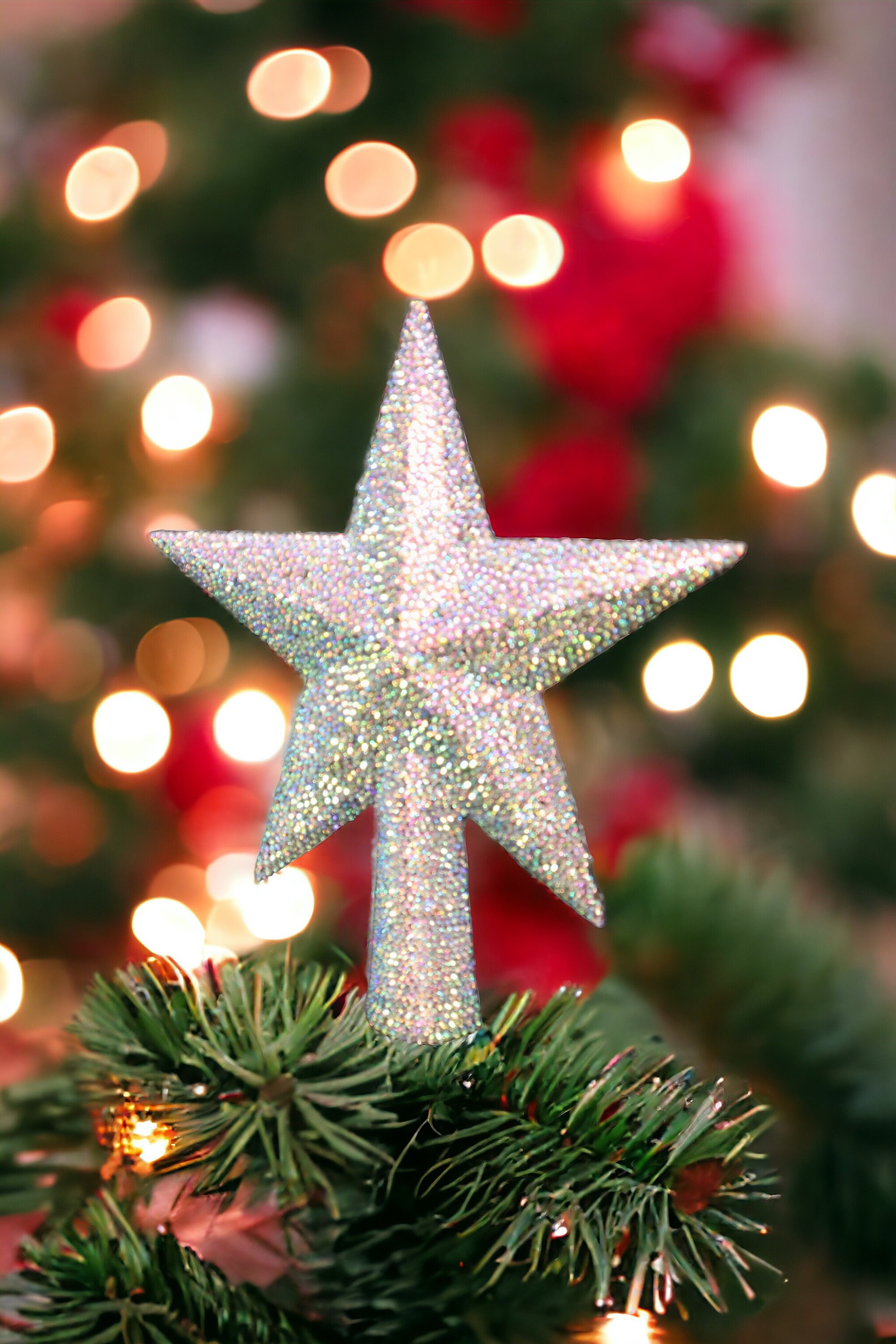 Glamorous Glass Rhinestone Tree Topper for Christmas - Etsy