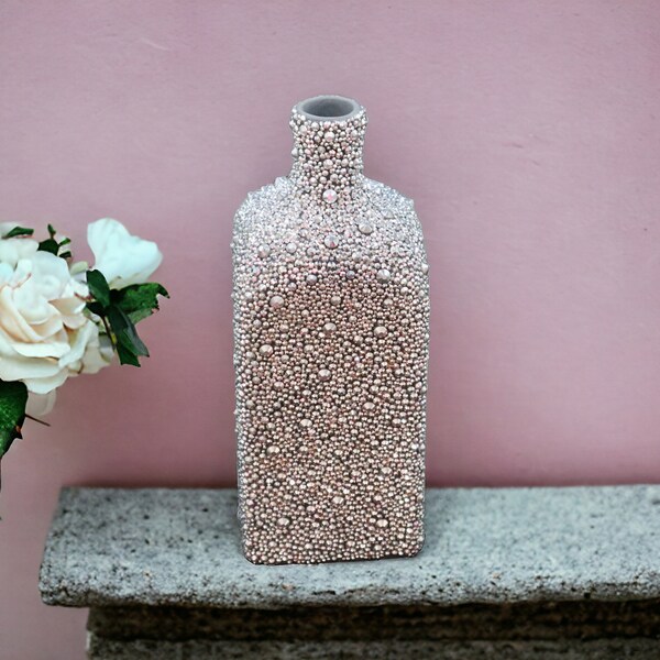 Rhinestone Vase - Etsy