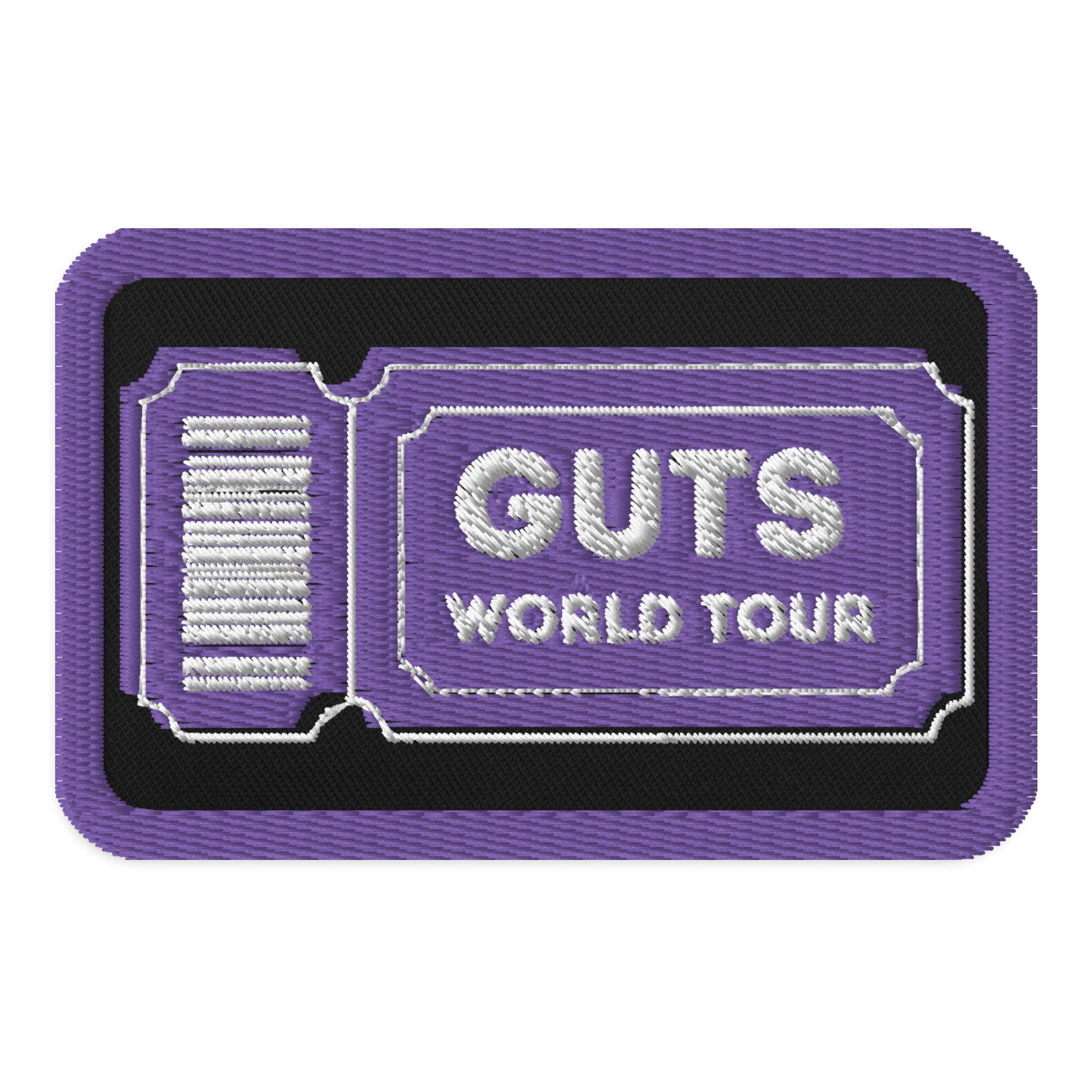 Guts Patch | Guts World Tour Ticket Patch | Iron on Embroidered Patch ...