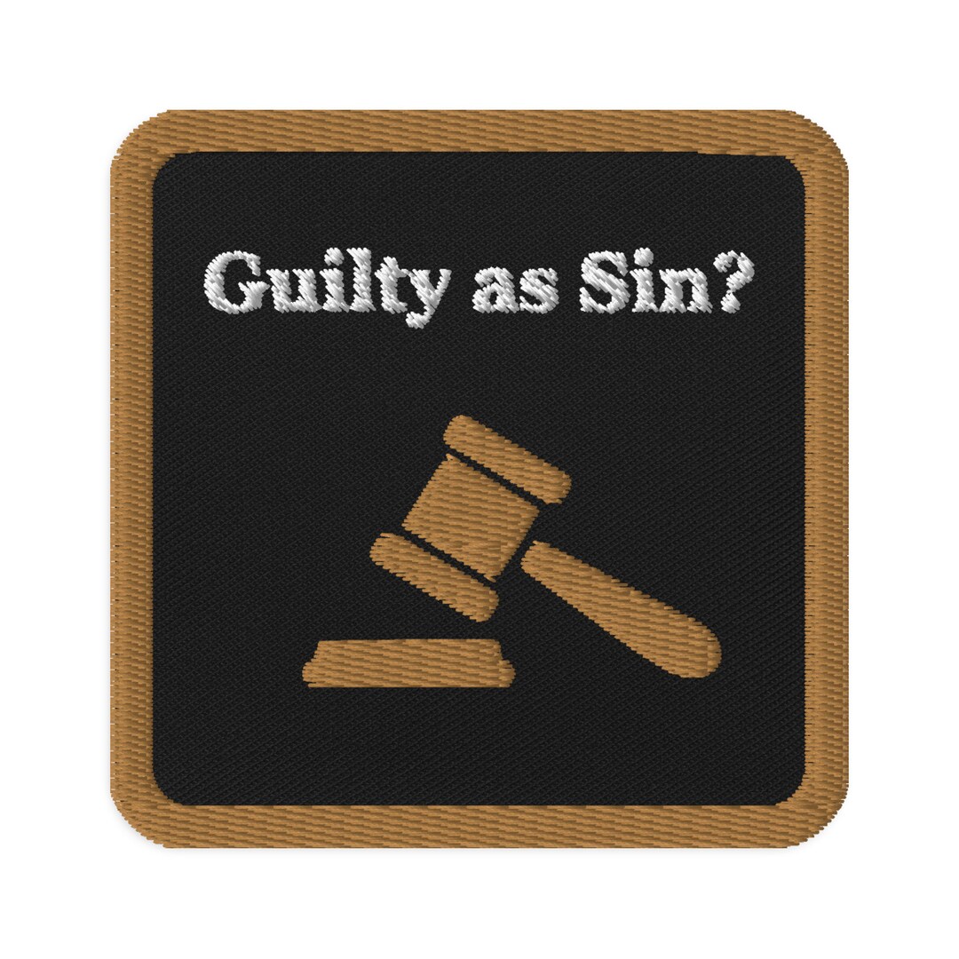 The Tortured Poets Department Patch Guilty as Sin Iron on Embroidered ...