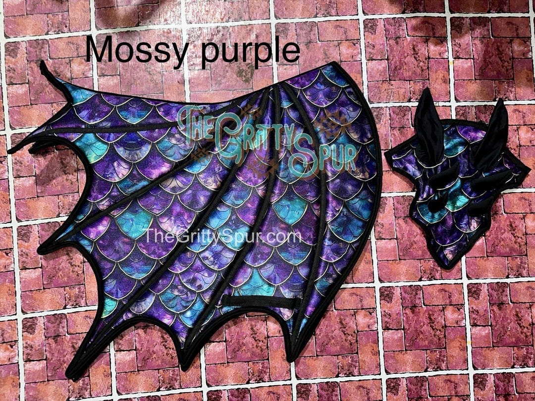 Mythical Creature Wing Saddle Pad SET- Pad, Bonnet and Splint Boots ...