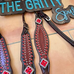 Red Gladiator Style Tack Set - Etsy